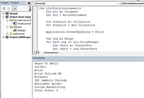 how to list all fonts in a word document office watch