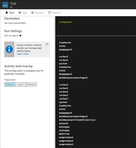 Error While Running Azure Runbook Which Executes Powershell Command On