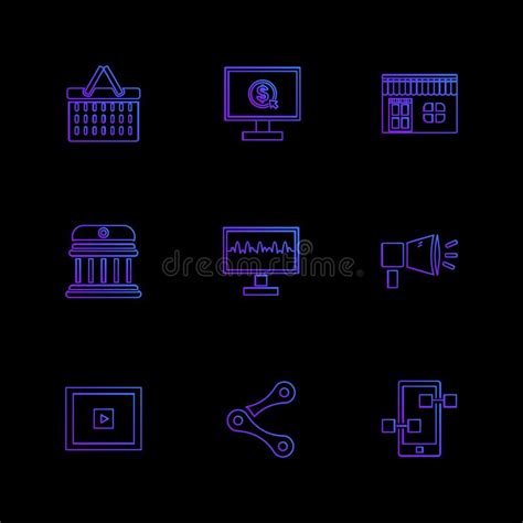 Website Web User Interface Web App Eps Icons Set Vector Stock