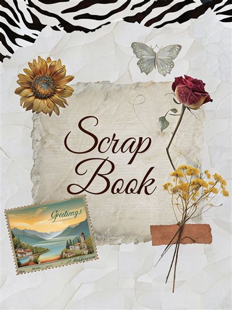 Free And Customizeable Vintage Scrapbook Templates Playground