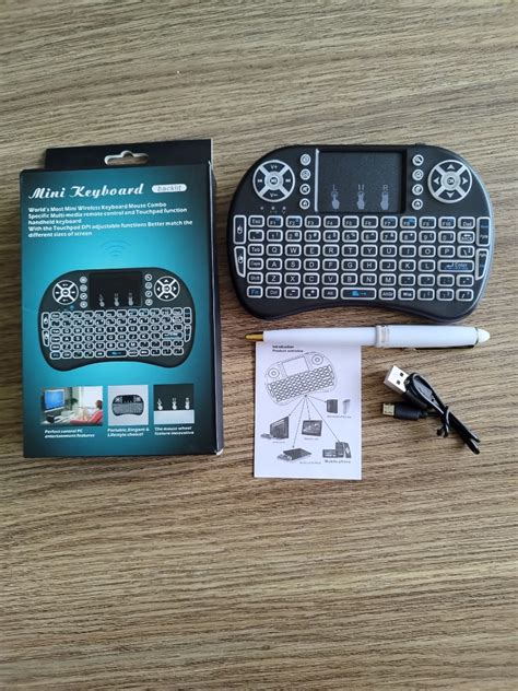 Wireless Handheld Mini Keyboard Computers Tech Parts Accessories Computer Keyboard On