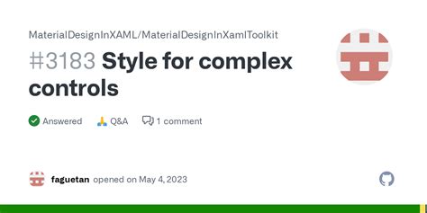Style For Complex Controls · Materialdesigninxaml