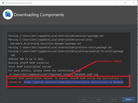 Error Intel® Haxm Installation Failed Dataops Redefined