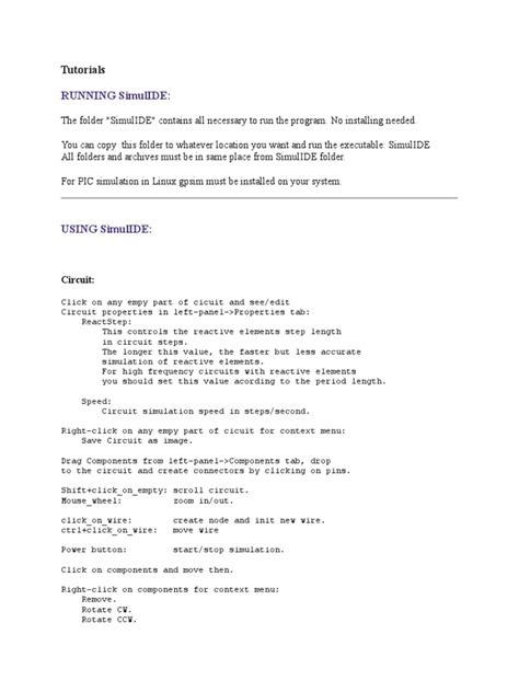 Tutorials Simulide Pdf Electrical Network Microcontroller