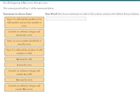 Solved For All Integers N If N Is Even Then N Is Even Chegg