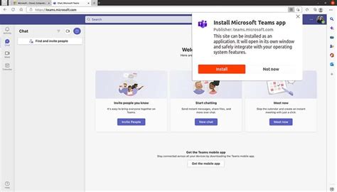 microsoft teams progressive web app pwa for linux tom talks