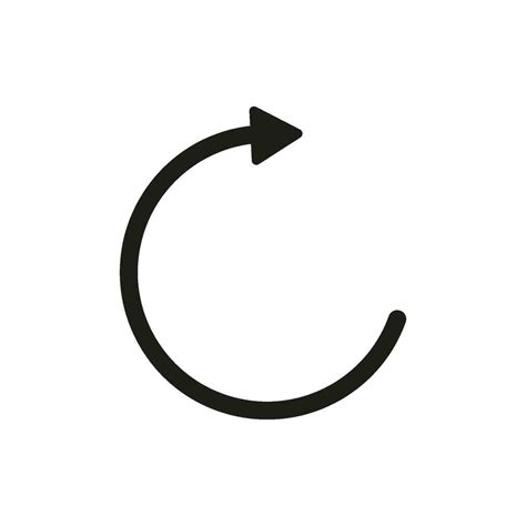 Circle Arrow Vector Icon Recycling Icon Circular Vector Arrow