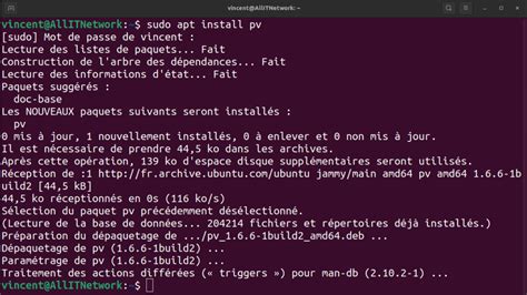 Utiliser Pipe Viewer Sous Linux All IT Network
