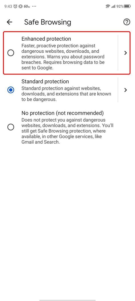 How To Enable Enhanced Safe Browsing Mode In Google Chrome Android Central