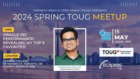 Eclipsys Solutions Inc On Linkedin Spring Toug Meetup 2024 Wed May 15 2024 5 30 Pm Meetup