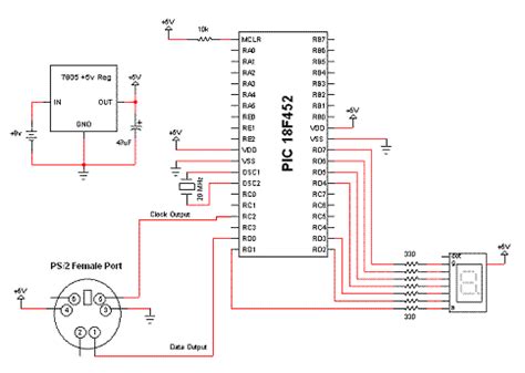 PS Keyboard Interface Schematic PyroElectro News Projects Tutorials