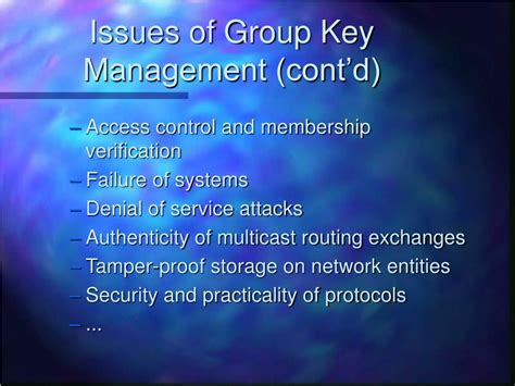 Ppt A Framework For Group Key Management For Multicast Security