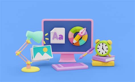 그래픽 디자인의 3d 렌더링 무료 Psd 파일