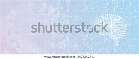Abstract Artificial Intelligence Cloud Computing Machine Stock Vector Royalty Free
