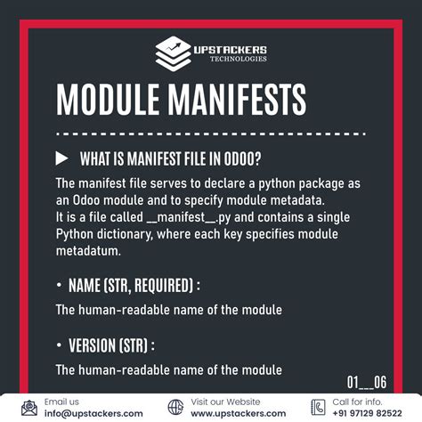 Odoo Odoomanifest Manifest Manifestfile Python
