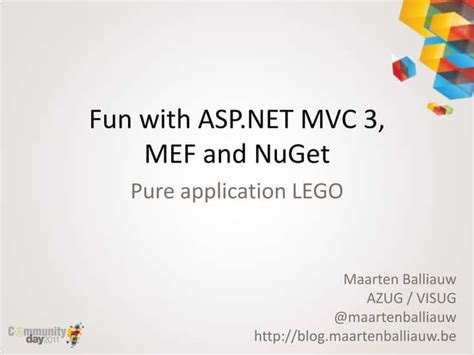 Fun With Aspnet Mvc 3 Mef And Nuget Comdaybe Ppt