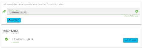 Import A Lab Network Direction