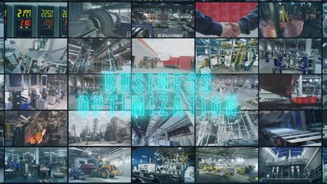 Business Optimization Automation In A Modern Factory Stock Footage Video Of Automation