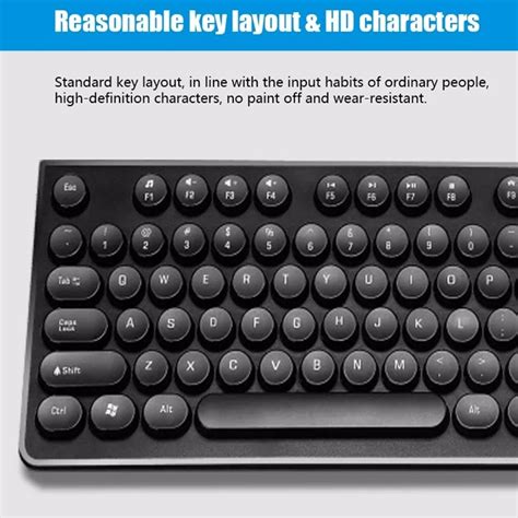 ZGB S500 Square Key USB Wired Computer Keyboard Black Alexnld Com