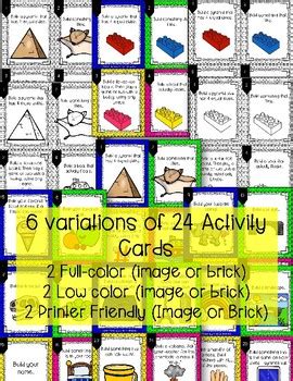STEM Building Block Challenges By For The Teacher Emilee Ray TpT