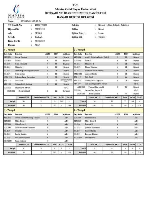 transcript pdf