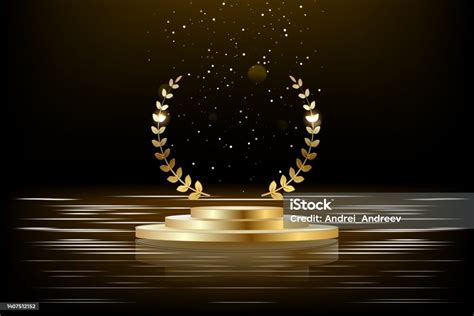 제품 프리젠 테이션 벡터 일러스트레이션을위한 골드 연단 0명에 대한 스톡 벡터 아트 및 기타 이미지 0명 고급 곡선 Istock