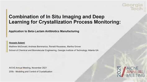 Combination Of In Situ Imaging And Deep Learning For Crystallization Process Monitoring
