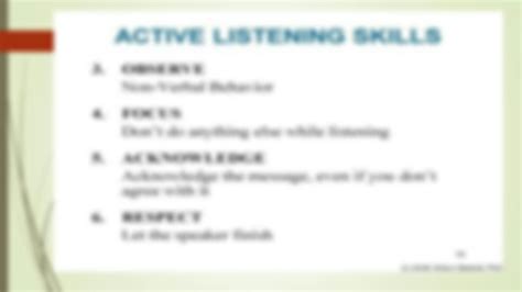 SOLUTION: Presentation active vs passive listening - Studypool