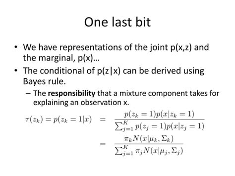 Lecture 18 Gaussian Mixture Models And Expectation Maximization Pptx Physics Science
