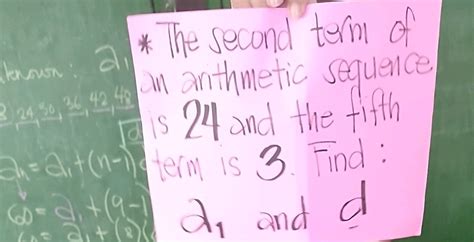 The Second Term Of An Anithmetic Seguence A Studyx