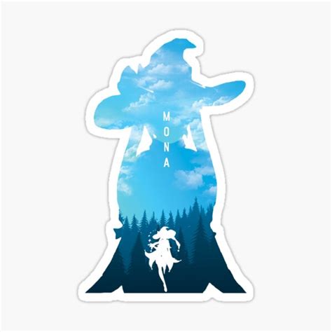 Mona Genshin Impact Sticker For Sale By Handybrandy Redbubble