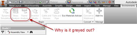 inventor 2014 stress analysis greyed out autodesk community