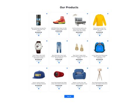 Product Grid Ecommerce Components Easyfrontend