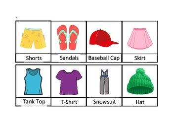 Creative Curriculum Clothes Study Sorting By Amanda Witter TPT