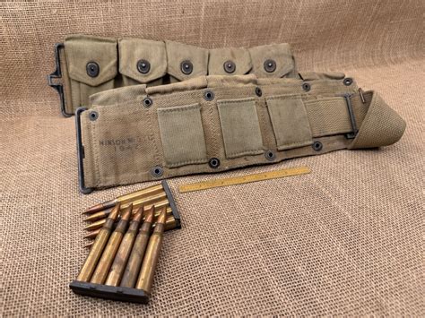 Original Wwii U S M1923 Dismounted Cartridge Belt Cal 30