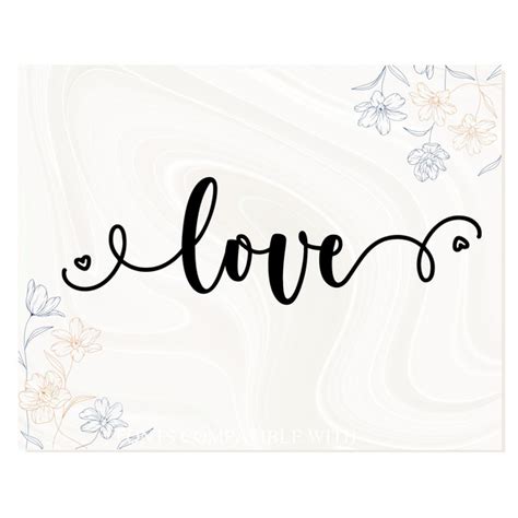 Font With Tails Otf Font With Hearts Svg Valentines Day Fo Inspire Uplift