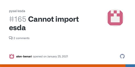 cannot import esda · issue 165 · pysal esda · github