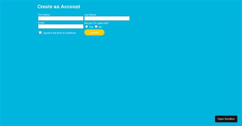 forms practice codesandbox