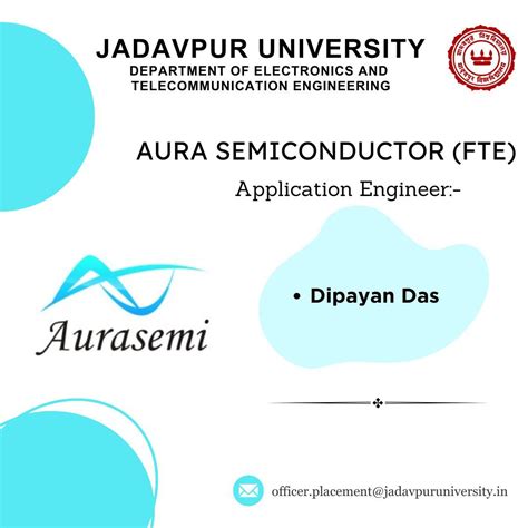 Dipayan Das On Linkedin Thanks Jadavpur University Electronics And