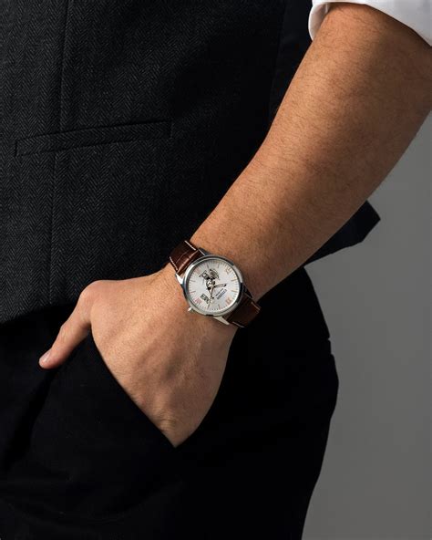 Steamboat Willie 1928 Silver Tone Dial Leather Strap Aw1788 07w Citizen