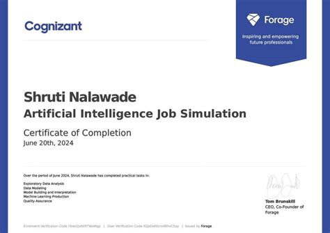 Shruti Nalawade On Linkedin I Just Completed Cognizants Artificial Intelligence On…