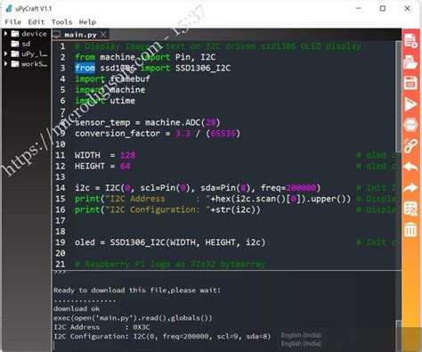 SSD OLED Display With Raspberry Pi Pico MicroPython
