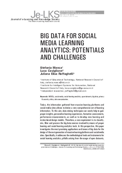 Pdf Peer Reviewed Papers Big Data Cognitive Computing And Innovative