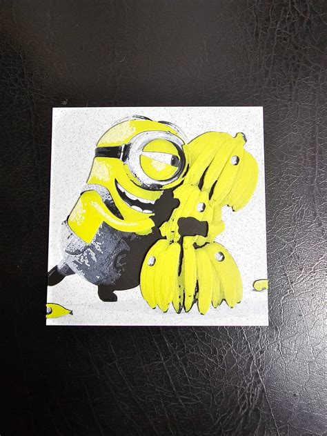Despicable Me Minions With Bananas 3d Hueforge Art Etsy