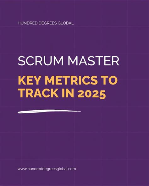 Scrum Master Key Metrics To Track In 2025 Hundred Degrees Global