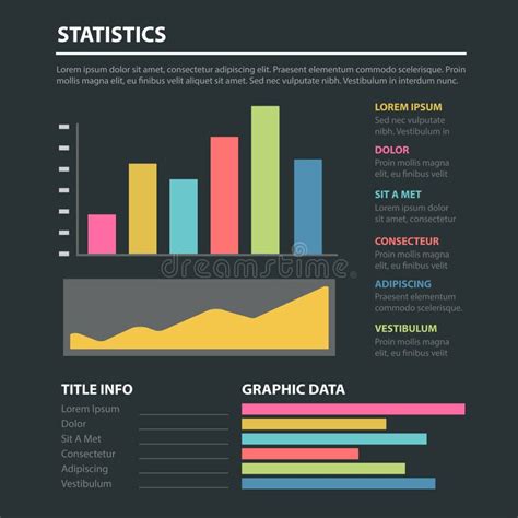 Business Statistics Vector Infographic Graphic Chart Histogram Stock Vector Illustration Of