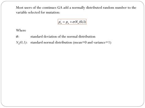 Ppt The Continuous Genetic Algorithm Powerpoint Presentation Free