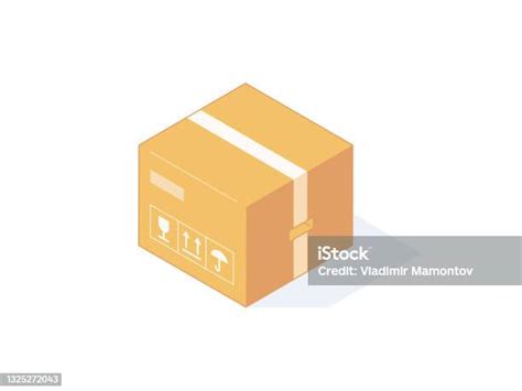 배달 또는 보관을 위해 등자극성 골판지 상자를 닫습니다 3차원 형태에 대한 스톡 벡터 아트 및 기타 이미지 3차원 형태 갈색 공예 Istock