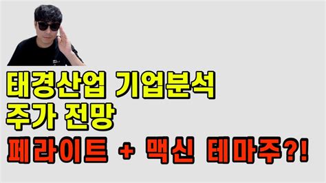 태경산업 기업분석 주가전망 페라이트 맥신 테마주 풀영상 Youtube