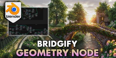 3d Tudor Bridy Blender Bridge Geometry Node Blender Market